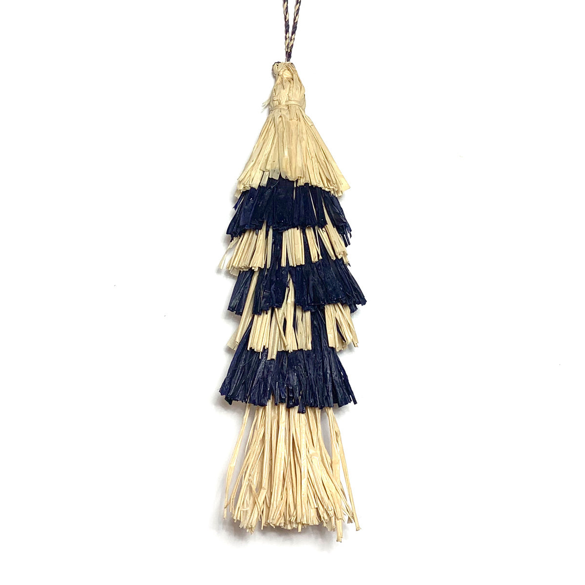 Single Natural Navy Tassel – Mar Y Sol